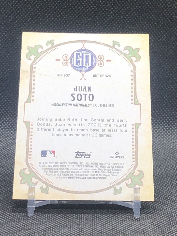 2022 Topps Gypsy Queen #207 Juan Soto Washington Nationals | eBay