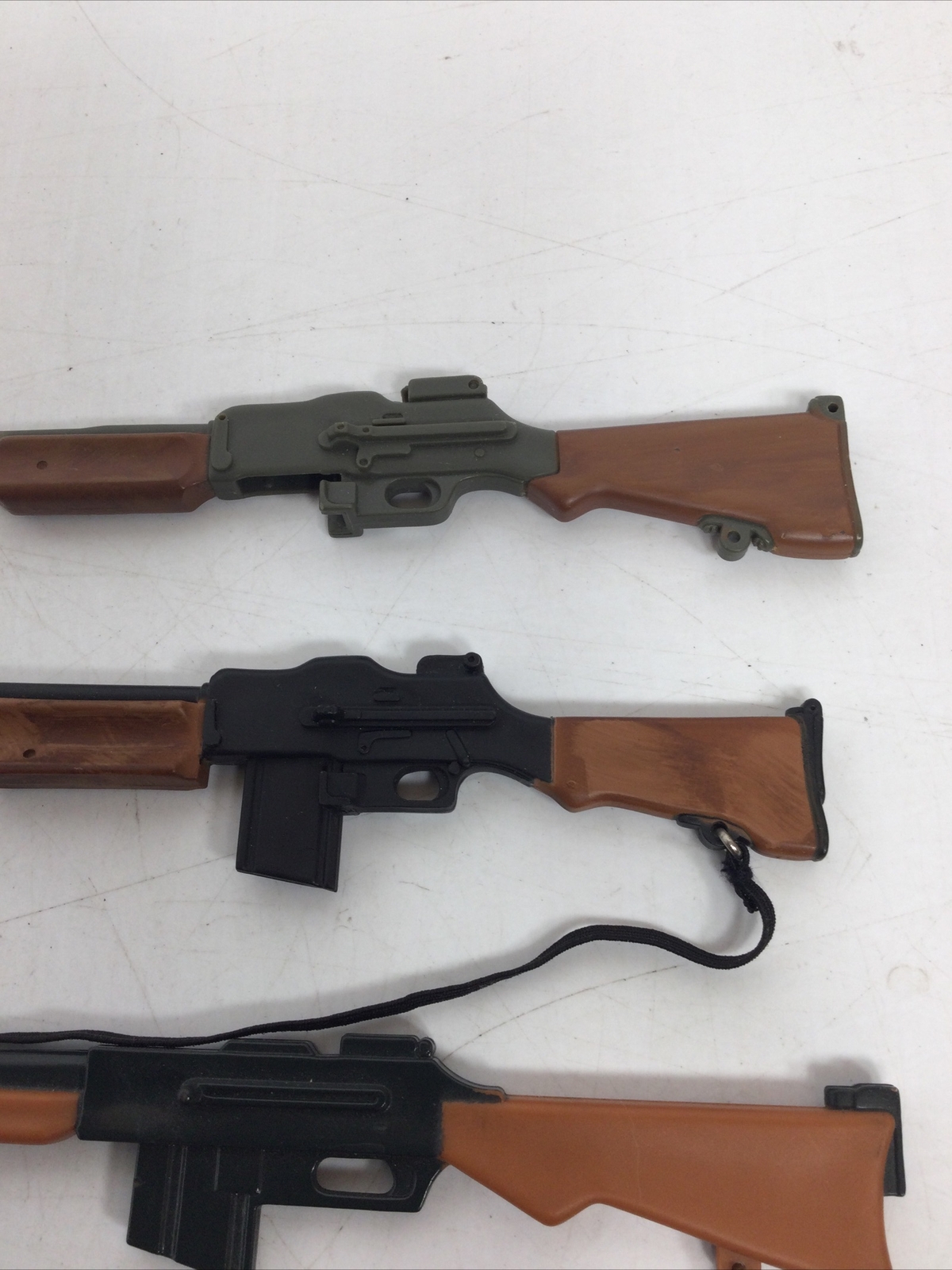 LOT OF (3) 1/6 US ARMY/ USMC BAR BROWNING AUTO RIFLES WW2 HASBRO 21ST ...