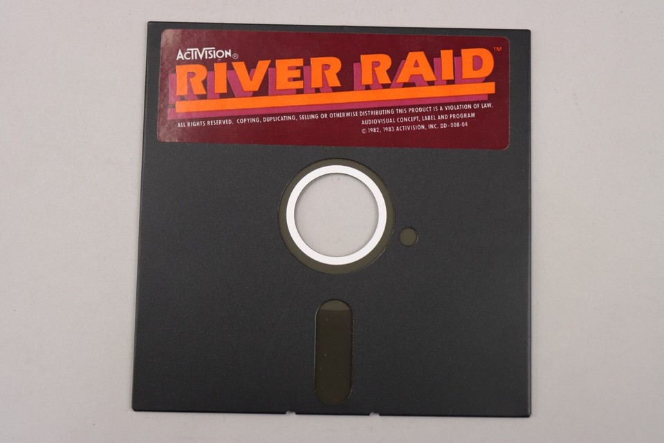 River Raid Commodore 64 C64 Disk Version 1982 Activision w/Box - No ...