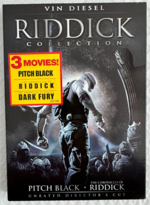 Riddick Collection (DVD) New & Sealed w/slip cover and Bonus Features ...