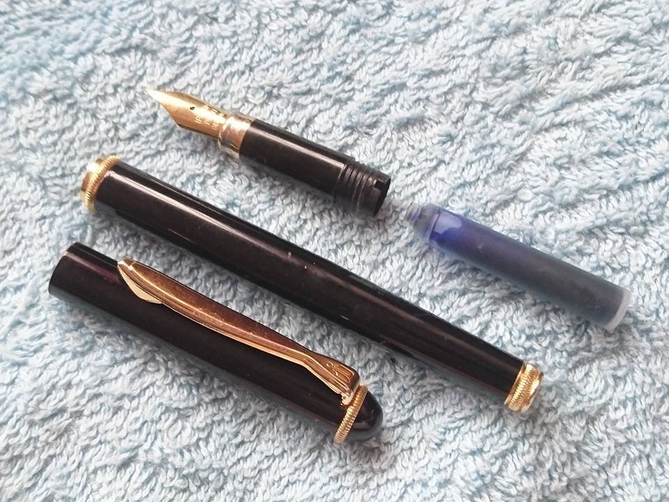 🔴UNKNOWN BRAND fountain pen IRIDIUM POINT GERMANY nib F / Combine ...