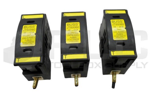 LOT OF 3 BUSSMANN JT60060 FUSE HOLDER 35-60A 600VAC | eBay