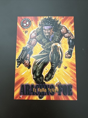 1996 SkyBox Marvel Spider-Man Premium Arachno-Foe El Toro Negro #12 | eBay