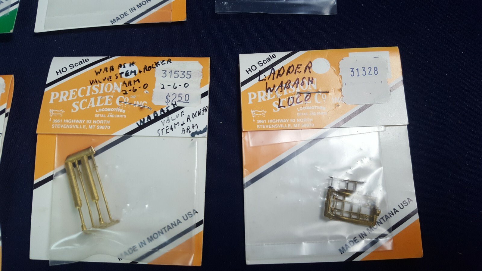 Lot 6 Precision Scale HO Brass Wabash Parts Steam Valves Ladders NEW ...