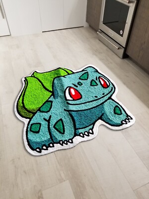 Bulbasaur Japanese Anime Cartoon Floor Mat Area Runner Rugs Living Room ...