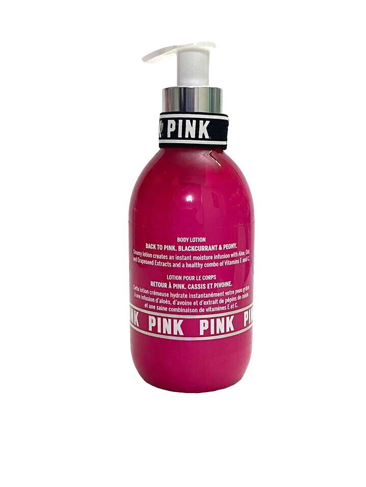 VICTORIA'S SECRET PINK BODY LOTION LOVE PINK BLACKCURRANT & PEONY 8 OZ ...