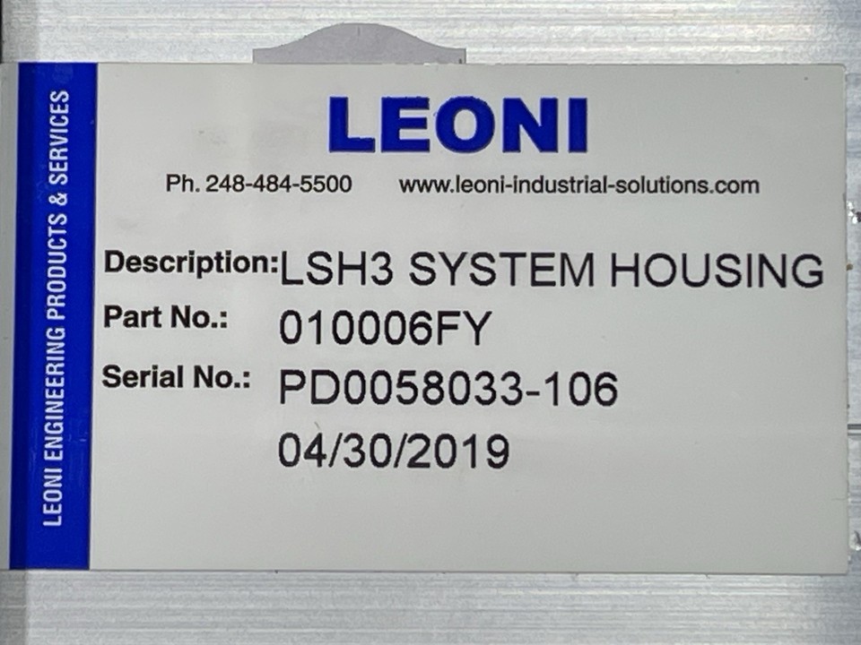 LEONI 010006FY LSH3 ROBOT DRESSPACK RETRACT SYSTEM ASSEMBLY | eBay