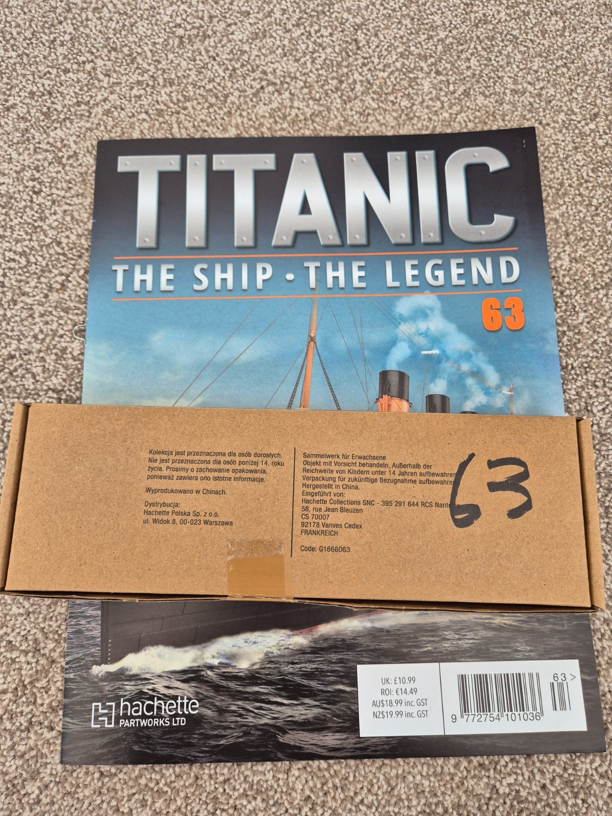 1/200 HACHETTE NEW VERSION BUILD THE TITANIC MODEL THE SHIP THE LEGEND ...