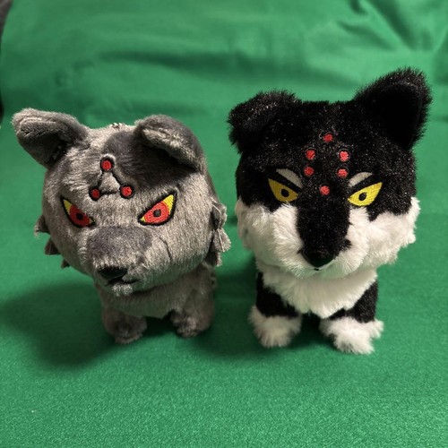 Jujutsu Kaisen Divine Dogs Black Kon Plush Keychain Set Fushiguro ...