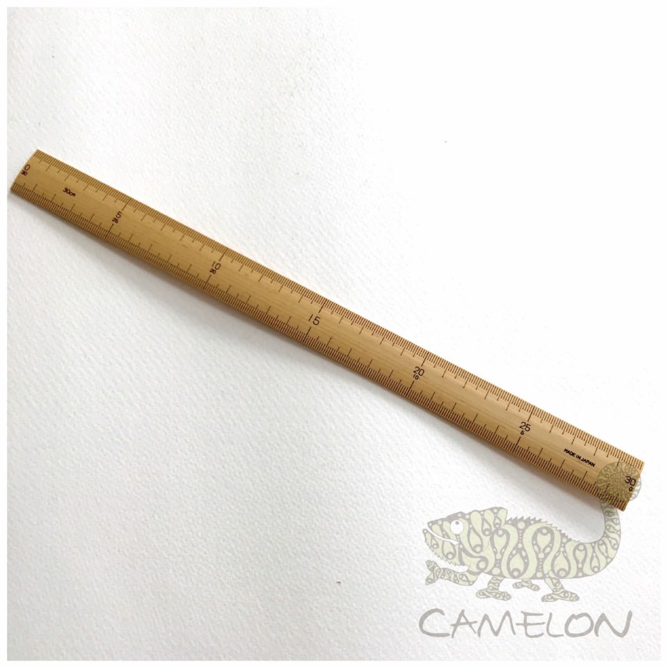 MADE IN JAPAN Japanese Bamboo Rule Small Ruler Scale 30cm 300mm | eBay