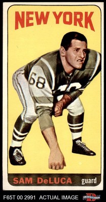 1965 Topps #113 Sam DeLuca Jets SHORT-PRINT South Carolina 4 - VG/EX | eBay