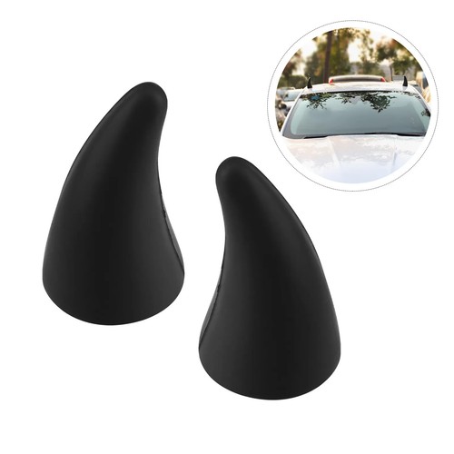 2Pcs 3D Devil Horn Car Automobile Sticker Decal Decoration For Roof ...