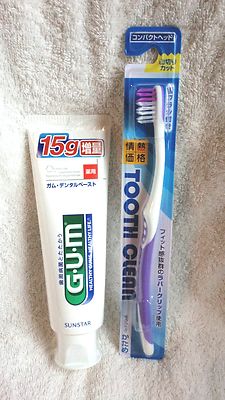 Made in JAPAN Sunstar Gum toothpaste + toothbrush bonus! 135g / 4.8oz ...