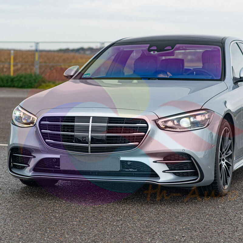 👉 3PCS Chrome Front Bumper Molding Trim For Mercedes W223 S-Class ...