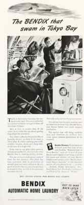 1942 Bendix Automatic Home Laundry PRINT AD The Bendix That Swam in ...