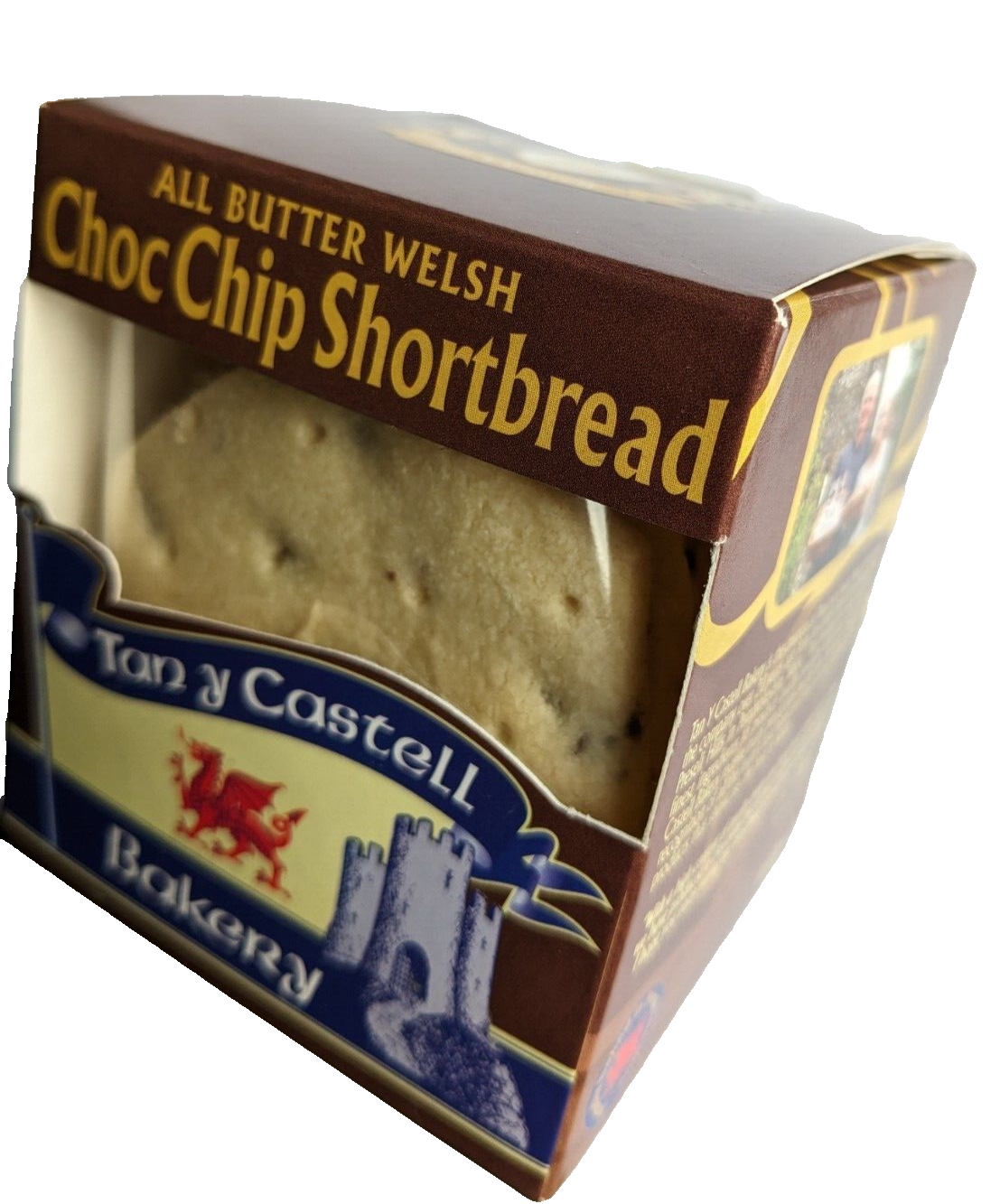 8 Welsh Chocolate Chip Shortbread Biscuits Tan Y Castell All Butter ...