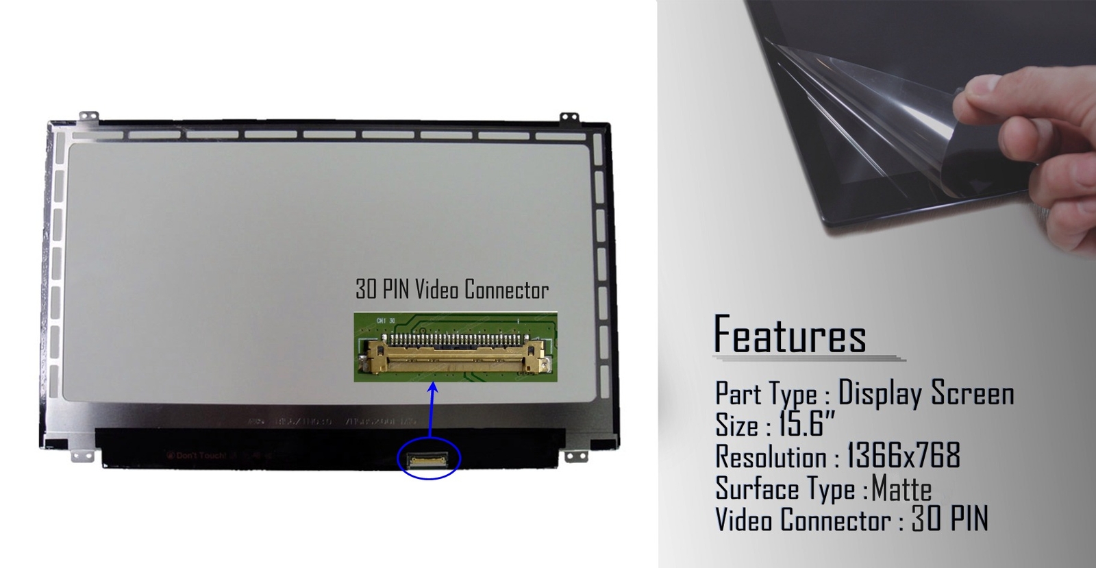 New For Hp Compaq Notebook Pc 15 BW006AX 15.6" LCD Laptop Screen Matte ...