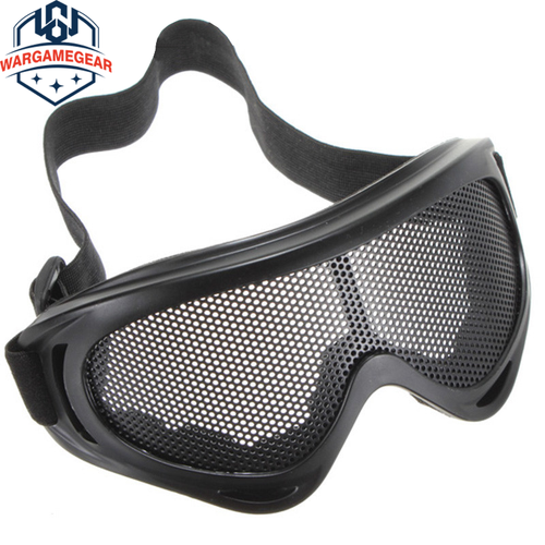 Military Tactical Airsoft SWAT Metal Mesh Lens Goggles Shotting Sports ...