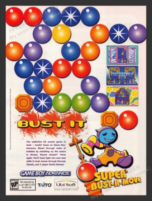 2001 Super Bust-a-Move Video Game Print Advertisement | eBay