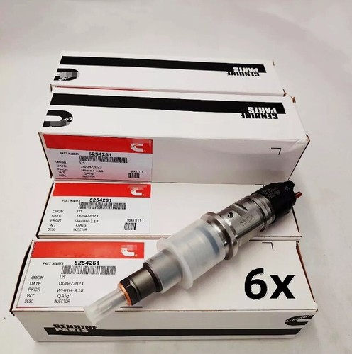 6X Fuel Injector 5254261 5254261PX For Cummins 6.7L ISB QSB engines ...