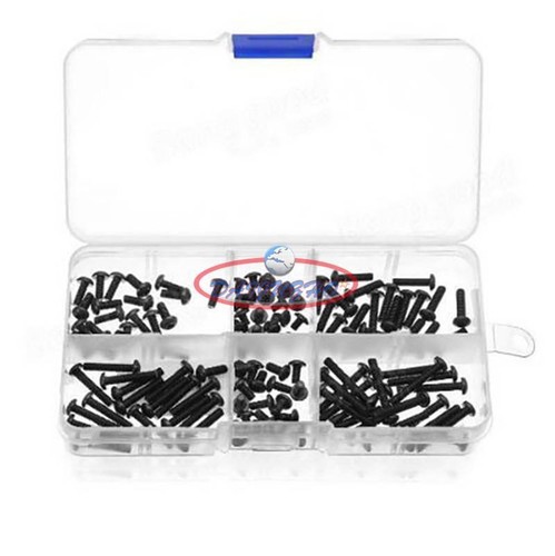 120pcs M3 Button Head Socket nut Screw Qty Assortment Kit M3×8 M3×20mm ...