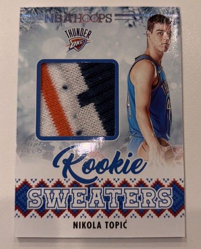 2024-25 Panini NBA Hoops Nikola Topic Rookie Sweaters 3 Color Patch OKC ...