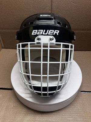 VINTAGE HASEK STYLE BLACK BAUER / COOPER SK2000 HOCKEY HELMET GOALIE ...