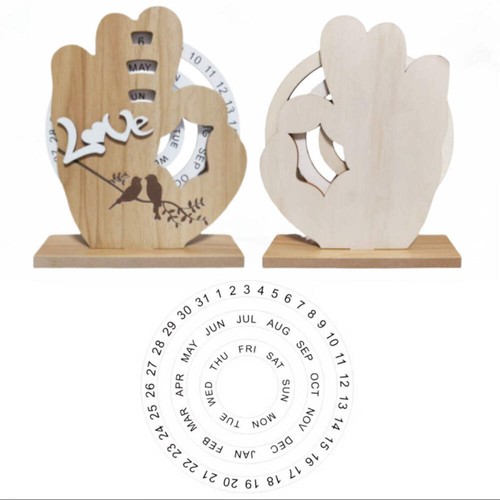 OK Sign Timber Perpetual Calendar Decoration(15.3x19.1 CM) - Manual ...