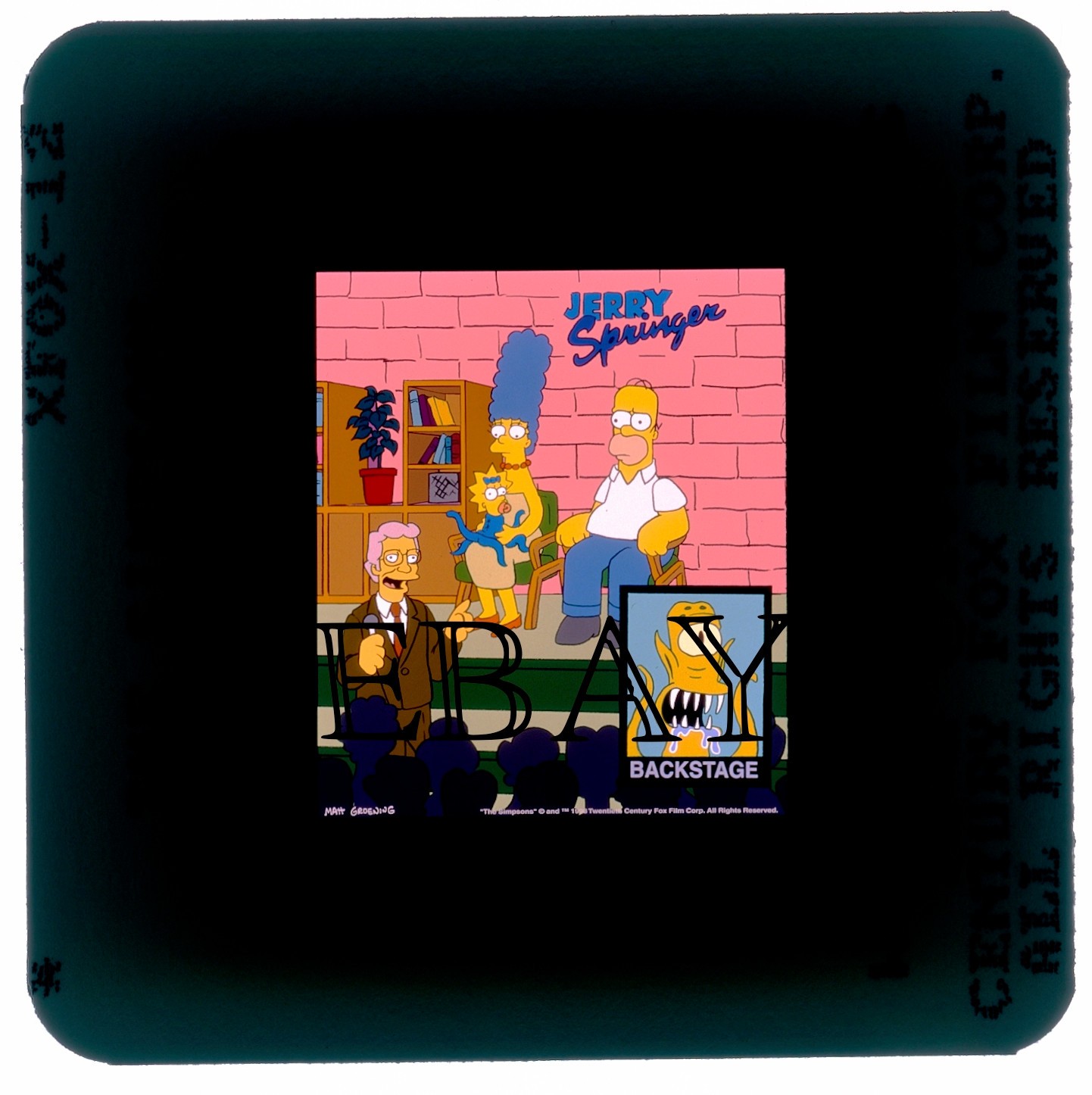 THE SIMPSONS orginal 35mm color slide JERRY SPRINGER Treehouse of ...