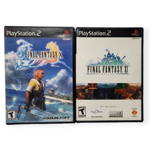 Final Fantasy X & XI Online Video Game Lot PS2 (Squaresoft, 2001-2004 ...