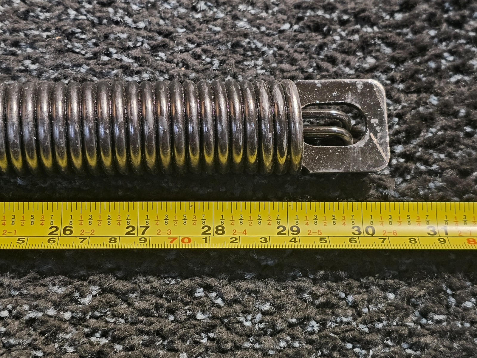 Ben's P728 31-Inch Plug-End Garage Door Spring (.177" #7 Wire), Black ...