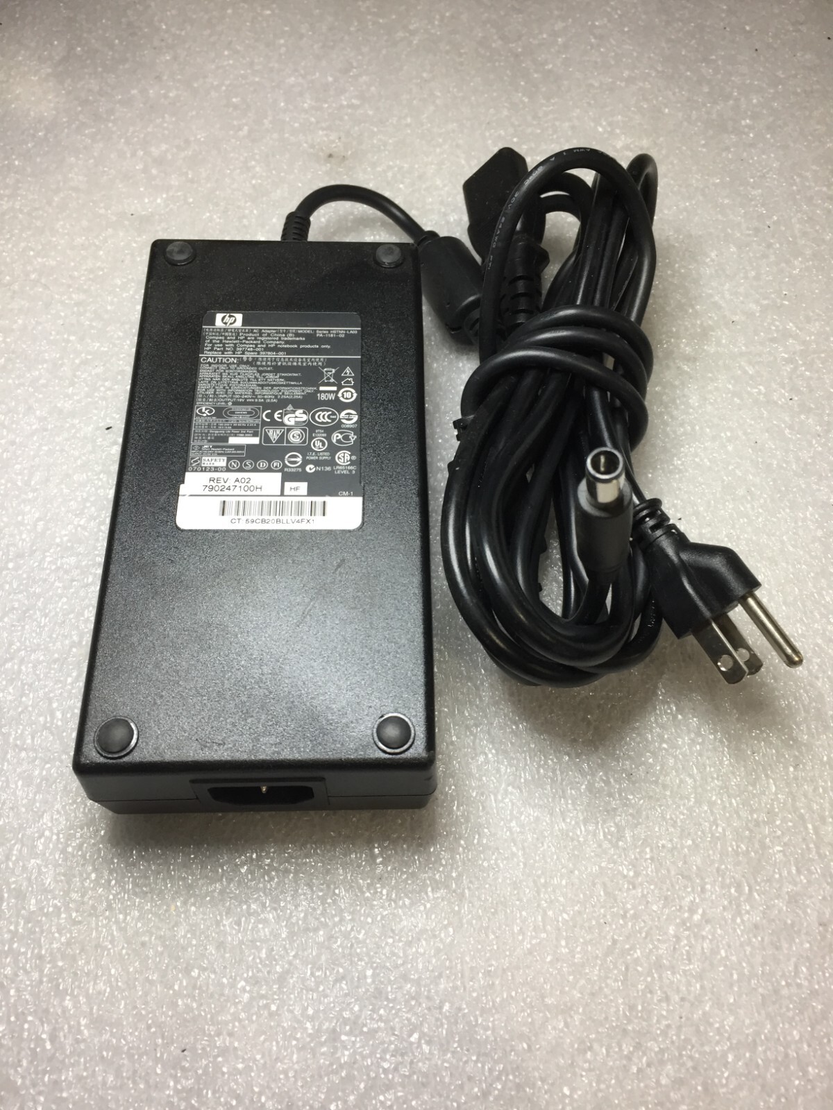 Genuine HP 19.5V 9.23A 180W Round Barrel AC Adapter FREE SHIPPING | eBay