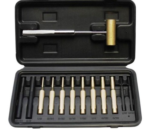 Gunsmiths Brass Punch kit non spark suit Auto and 13pc set Blow molded ...
