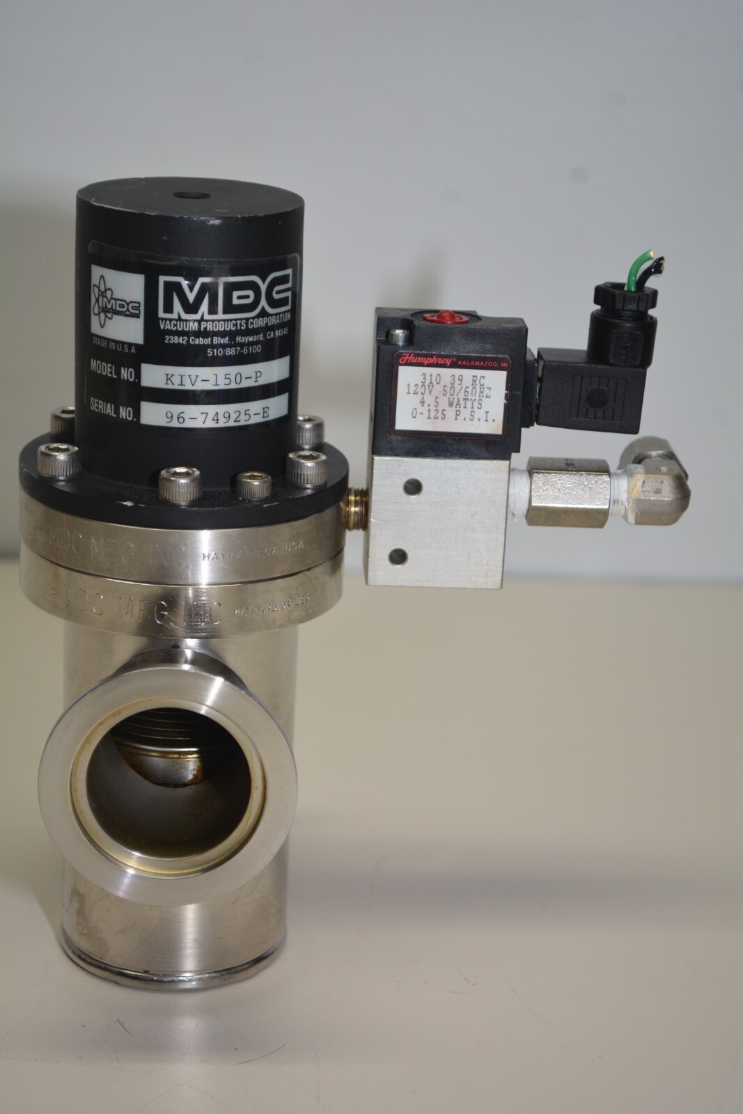 MDC KIV-150-P Valve #W2045 | eBay