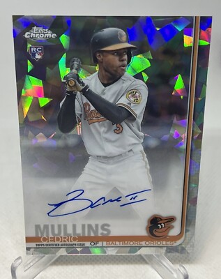 2019 Topps Chrome Sapphire Cedric Mullins Rookie Autograph - Orioles RC ...