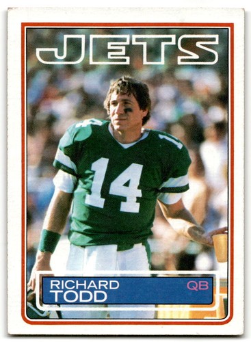 1983 Topps #353 Richard Todd New York Jets | eBay