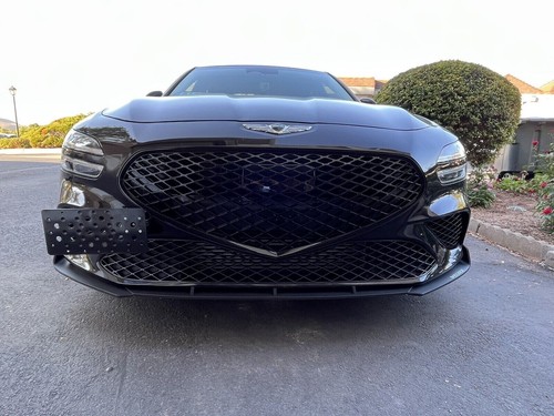 Front Bumper Tow Hook License Plate Mount Bracket For Genesis G70 2019 ...