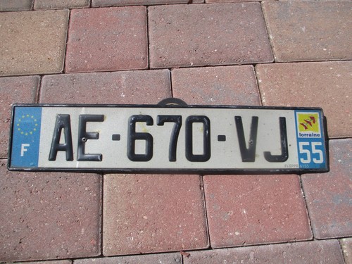 France Euro Star license plate # AE - 670 - VJ | eBay