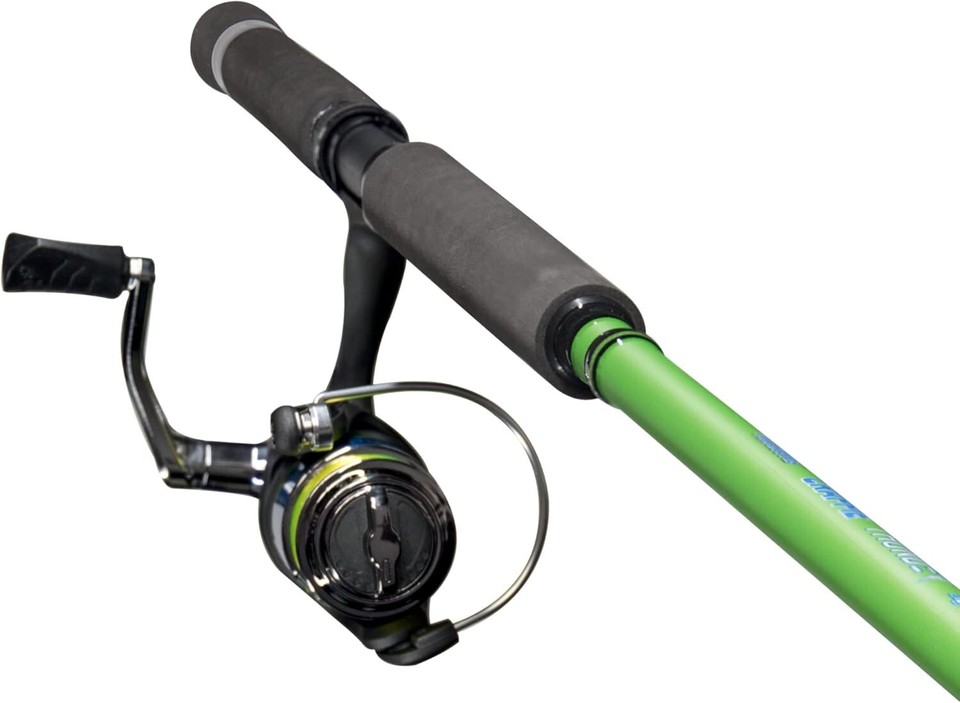 Crappie Thunder 10ft Graphite Spinning Rod & Reel Combo - Right or Left ...