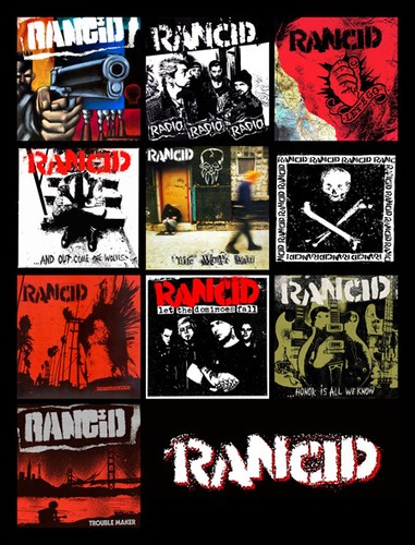 RANCID album discography magnet (4.5" x 3.5") punk rock trouble maker ...