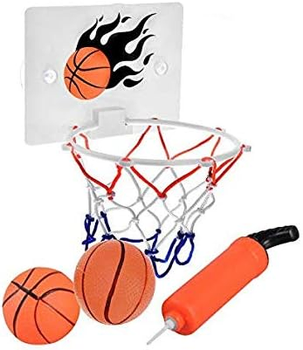 Mini Basketball Hoop with Balls - Desktop, Bathroom, Bedroom Fun Game ...