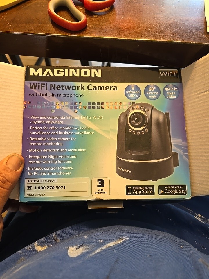 MAGINON Wi-Fi Network Camera,OPEN Box parts Only Don't Really Have A ...
