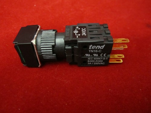 TEND TN16-ALS47G1 Square Illuminated Push Button (Alternate) (Green ...