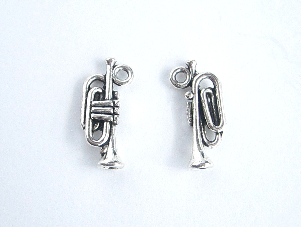 NEW 20 TIBET SILVER "MUSICAL TRUMPET" CHARMS/PENDANTS-CUTE | eBay