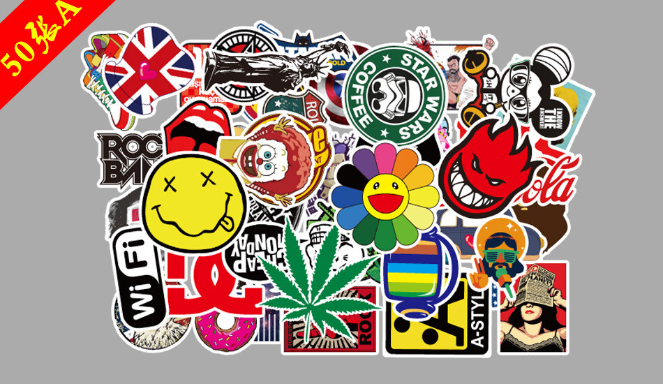 5000 Stickers Bomb Vinyl Decal Car Skateboard Laptop Luggage Graphic ...