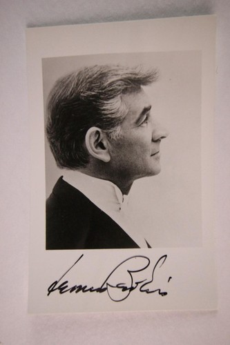 CONDUCTOR LEONARD BERNSTEIN (1918-1990) AUTOGRAPH PHOTO~ | eBay