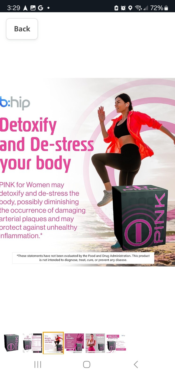 Bhip I -Blue And Pink Natural Energy Drink - 100% Natural - No Crash ...