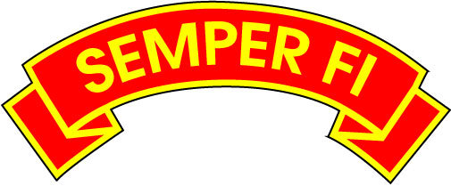 Semper Fi Rocker 6 inches Wide USMC Once A Marine Corp Sticker Decal ...