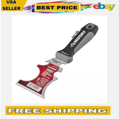 Husky 15 in 1 Painters MultiTool Stainless Steel Blade Durable ...