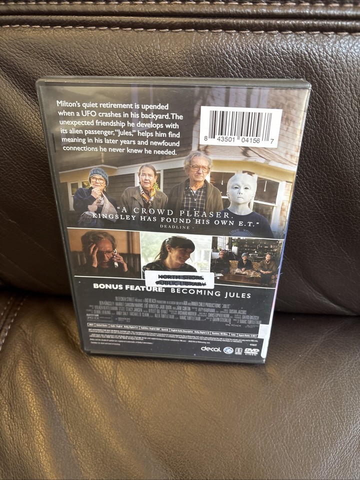 Jules (DVD, 2023) Movie Tested And Works, Ex Library, FREE SHIP, Ben ...